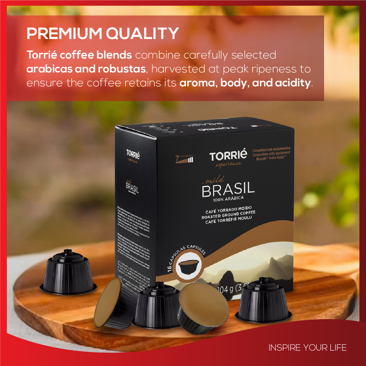 Dolce Gusto Compatible Recyclable Coffee Pods - Brazil Flavour by ...