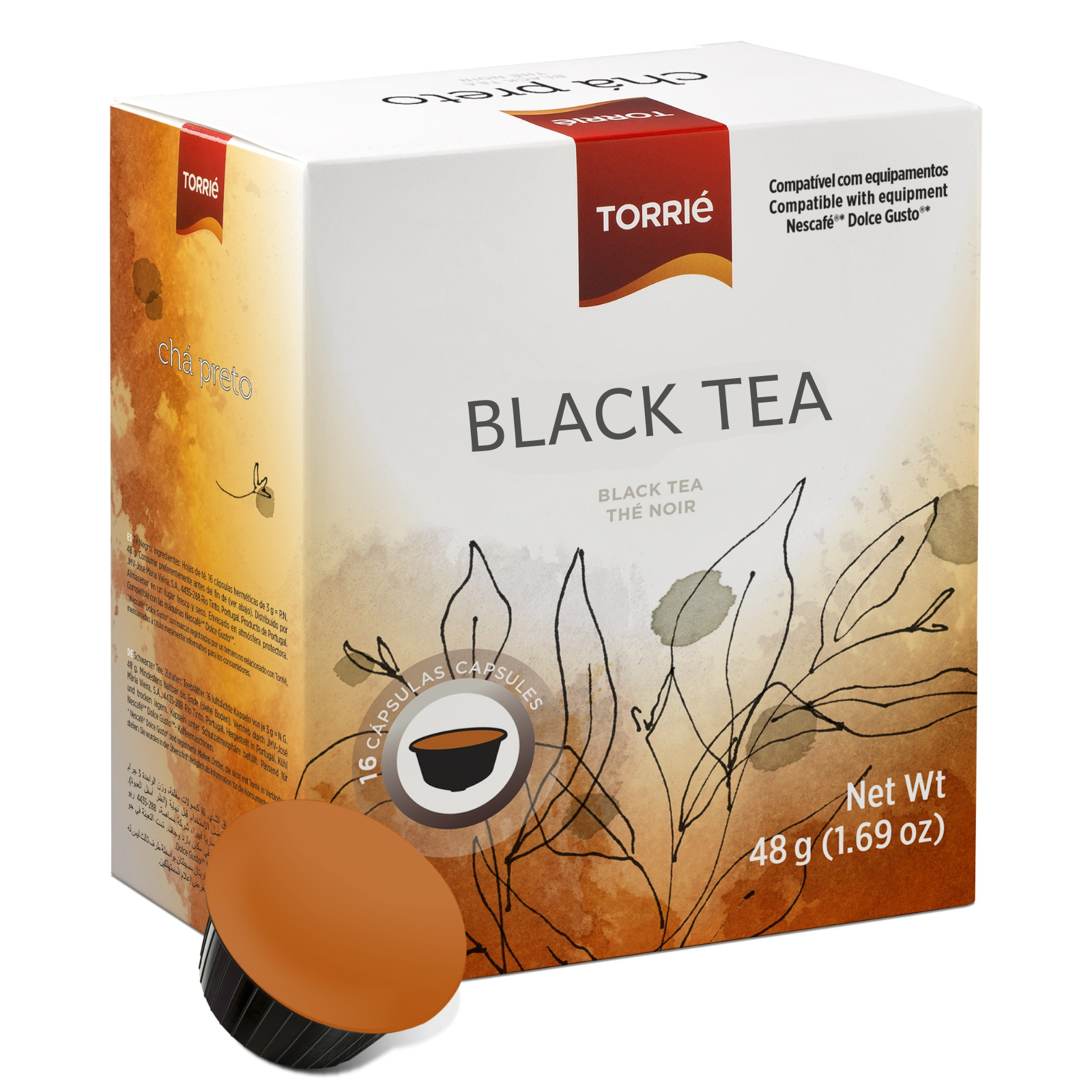 Dolce Gusto Compatible Black Tea Pods Recyclable Coffee Machine ...